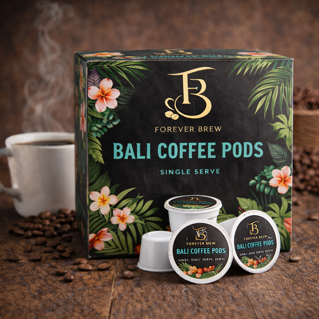 Bali Coffee Pods - Smooth Medium Dark Roast, Ready to - Forever ...